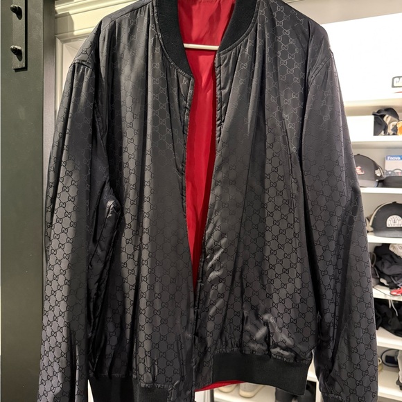 Gucci | Jackets & Coats | Gucci Monogram Bomber Jacket | Poshmark